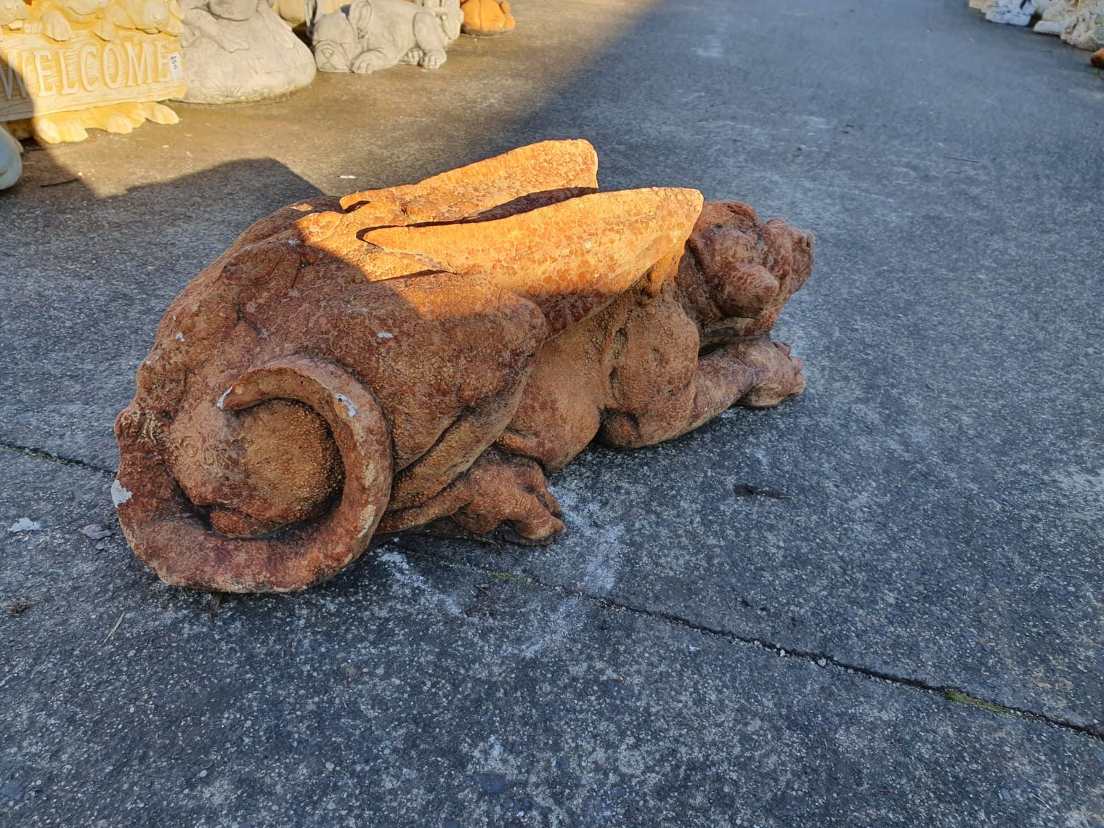 22cm Laying down Gargoyle